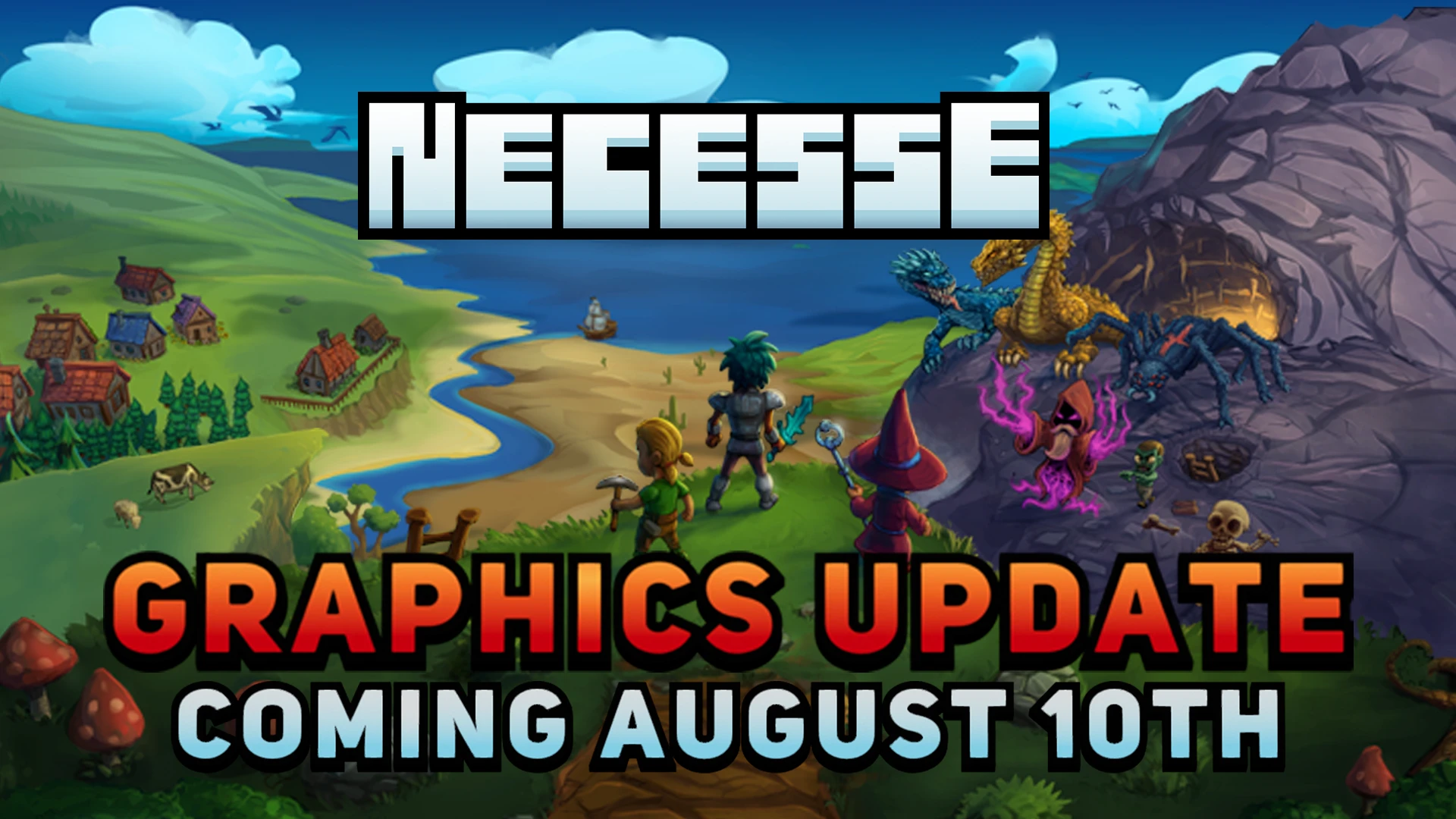 Millionen von Spielern feiern ab heute das Necesse Graphics Update ...